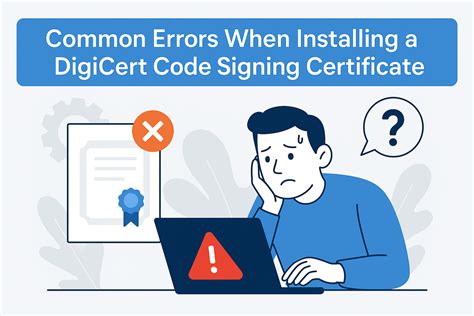Common Errors When Installing A Digicert Code Signing Certificate And