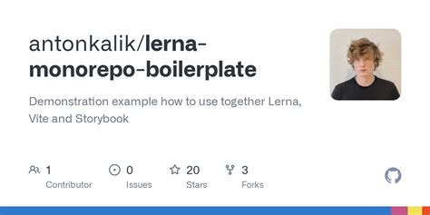 Github Antonkaliklerna Monorepo Boilerplate Demonstration Example How To Use Together Lerna