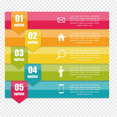 옵션 1 5 그림 인포 그래픽 차트 로고 Ppt 차트 템플릿 텍스트 생일 축하 해요 벡터 이미지 Png Pngwing