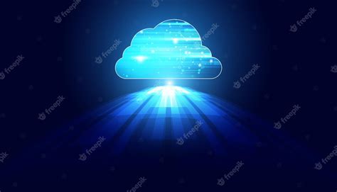 Premium Vector Abstract Cloud Technology With Big Data And