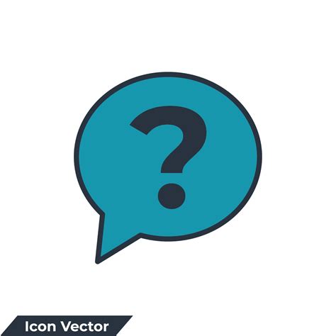 Question Icon Logo Vector Illustration Question Mark Symbol Template