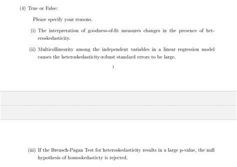 Solved 1 If An Unbiased Estimator Of Bj Is Consistent