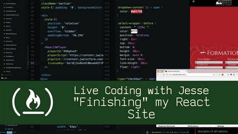 Finishing My React Site Live Coding With Jesse Youtube