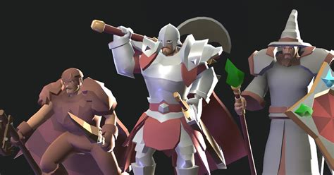Lowpoly Stylized Fantasy Modular Character Characters Unity Asset Store