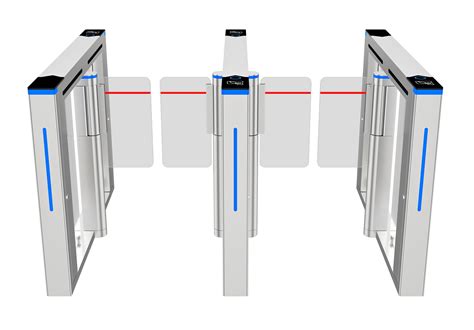 Facial Recognition Turnstile Gate Swing Barrier Gate Fast Speed Pedestrian Access Control Card
