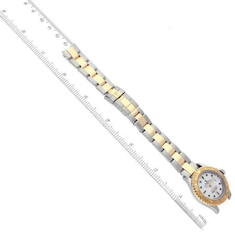 Rolex Yachtmaster 29 White Dial Steel Yellow Gold Ladies Watch 169623 For Sale At 1stdibs