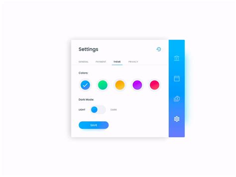 daily ui challenge 007 settings by mate stojić on dribbble