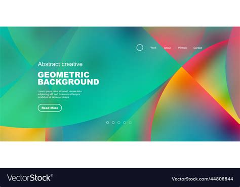 Circle Abstract Background With Fluid Gradient Vector Image