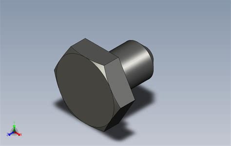 六角头螺钉 1 Ug 模型图纸免费下载 懒石网