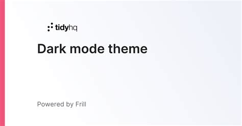 Dark Mode Theme Dark Mode Theme
