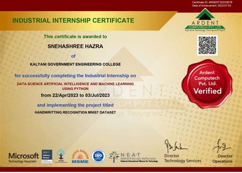 Snehashree Hazra On Linkedin Machinelearning Internship2023