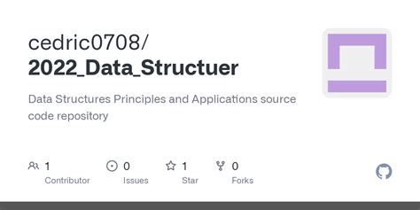 Github Cedric0708 2022 Data Structuer Data Structures Principles And Applications Source Code