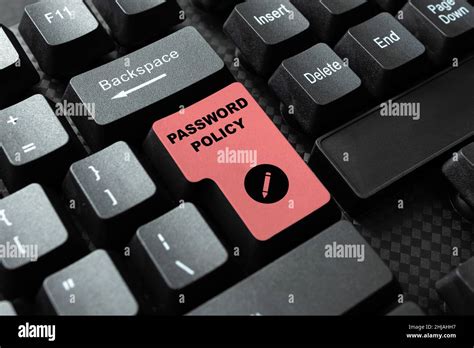 Inspiration Showing Sign Password Policy Word Written On First Line Of Protection Against Any