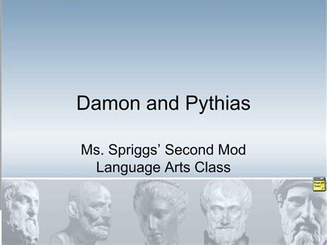Damon And Pythias Pdf