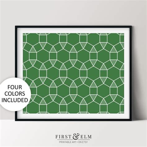 Semi Regular Tessellation Print Math Geek Ts Geometric Poster