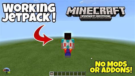 Mcpe How To Make A Jetpack No Mods Or Addons [ Command Block