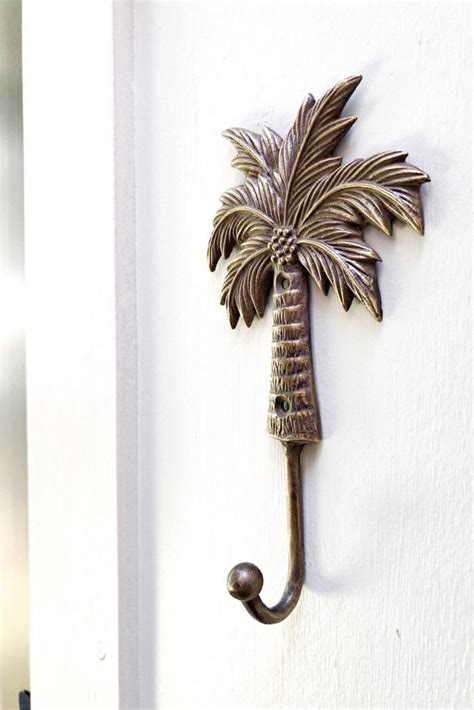 Brass Coconut Palm Tree Hook Large Soul Surf