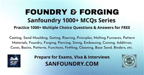 foundry and forging questions and answers sanfoundry