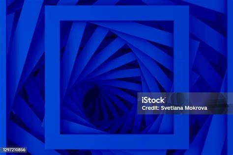나선형 계단의 직선 사각형 테두리 세트에서 추상적인 3차원 최소한의 파스텔 블루 텍스처 3d 일러스트레이션 패턴에 대한 스톡 사진 및 기타 이미지 Istock