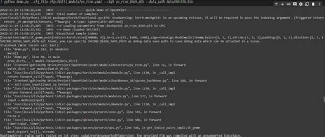 unable to run demo py with pv rcnn model · issue 1203 · open mmlab openpcdet · github