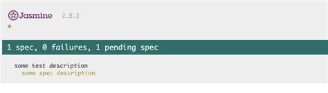 Javascript Jasmine Incorrectly Marking Spec As Pending Stack Overflow