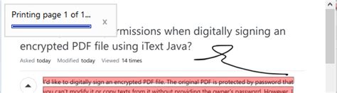 How To Preserve Permissions When Digitally Signing An Encrypted Pdf File Using Itext Java