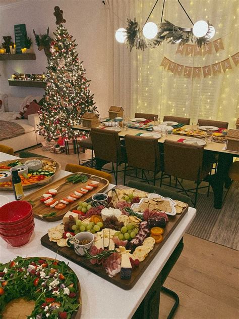 Festive Christmas Dinner Table Christmas Party Home Decor Christmas