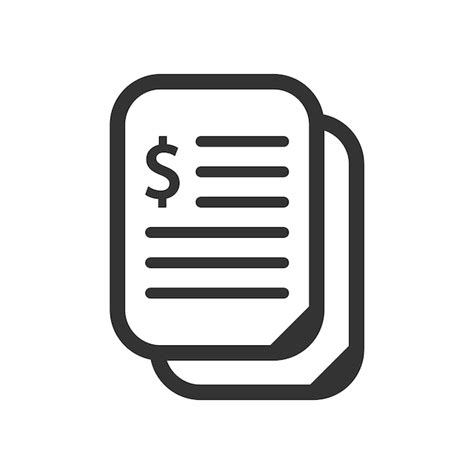 Premium Vector Bill Invoice Icon