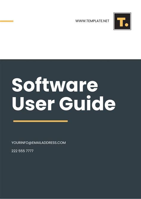 Software User Guide Template Edit Online And Download Example