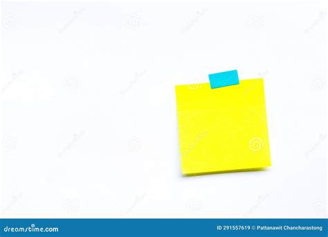 Abstract Empty Sticky Note Isolated On White Background Stock Image