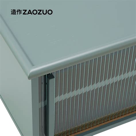 造作美术馆电视柜极简轻奢客厅1 8米设计师长虹玻璃实木边ZAOZUO 虎窝淘