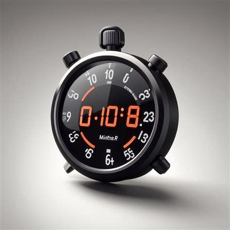 Stopwatch Timer Cartoon Vector Icon Illustration Clock Object Icon Concept Isolated Premium