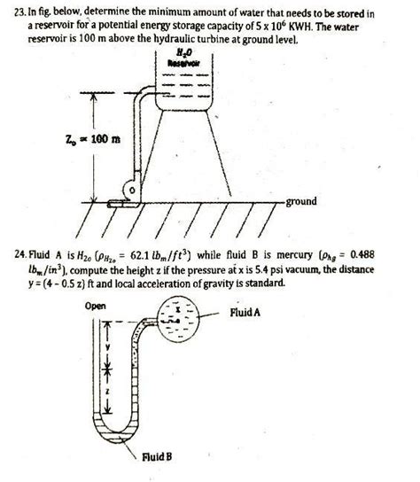 [solved] 23 And 24 23 In Fig Below Determine The Minimum Amount Of Water Course Hero
