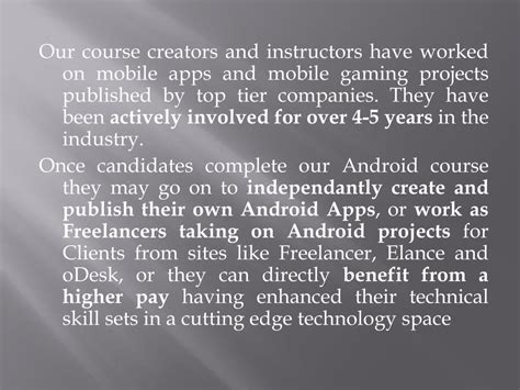 Ppt Android Development Course For Beginners Powerpoint Presentation Id1385851