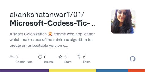 Github Akankshatanwar1701 Microsoft Codess Tic Tac Toe A Mars