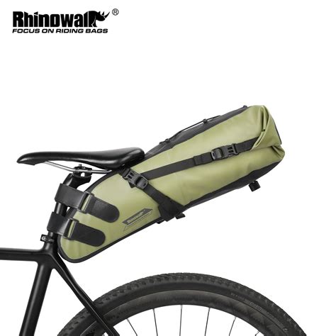 Rhinowalk 자전거 가방 방수 안장 가방 5l10l13l 반사 접이식 테일 후면 가방 Mtb 사이클링 트렁크