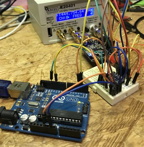 Den Adf4351 Frequenzgenerator 35mhz Bis 44ghz Vom Arduino Uno