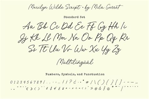Marilyn Wilde Handwriting Script Masterbundles