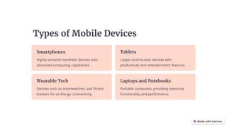 Mobile Computing Ppt For The Babes Ppt PPT