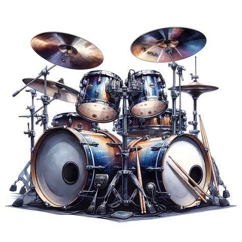 Drum Clipart 10 High Quality S Drum Set Clipart Bundle Wall
