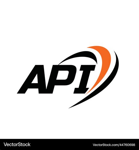 Api Monogram Logo Royalty Free Vector Image Vectorstock