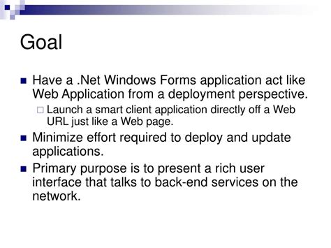 Ppt Clickonce Deployment One Click Deployment Powerpoint Presentation Id464189