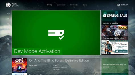 Xbox One Developer App