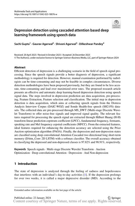 Depression Detection Using Cascaded Attention Based Deep Learning