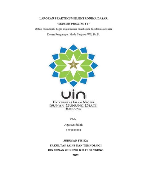 laporan praktikum sensor proximity pdf electrical engineering electricity