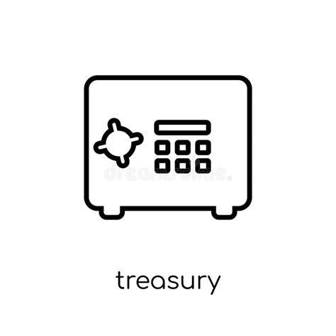 Treasury Icon Trendy Flat Vector Treasury Icon On White Background