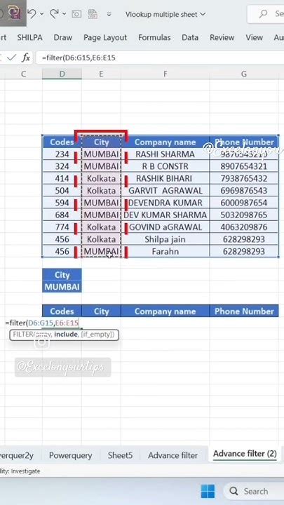 Use Filter Like Pro🫣💯👌exceltrickexcel Tipexcel Formulaadvanceexcel