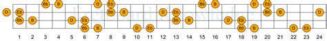 D Eb Bb B Bass Guitar Fretboard Knowledge