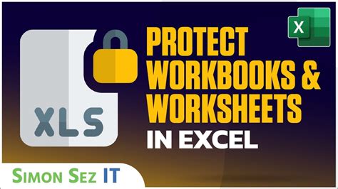 Protect Workbooks And Worksheets In Excel Youtube