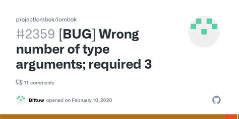 Bug Wrong Number Of Type Arguments Required 3 · Issue 2359